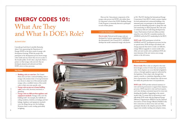 Energy Codes 101: What Are They and What Is DOE’s Role? - Insulation ...