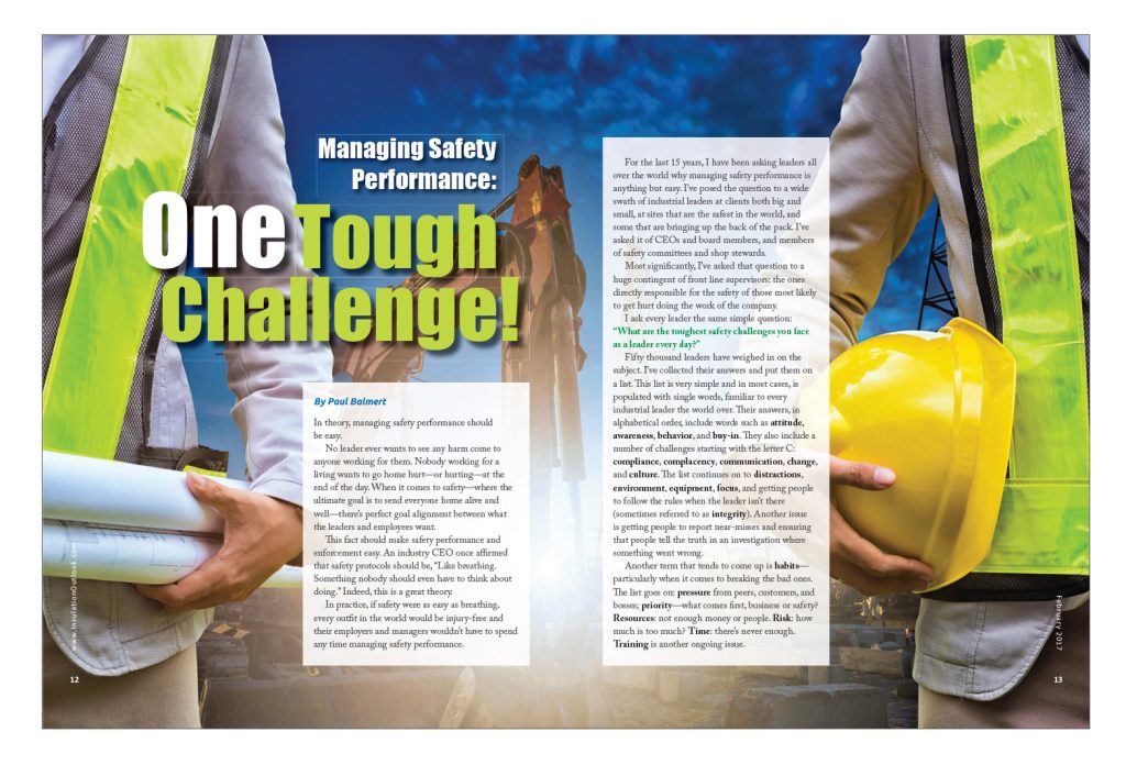 Managing Safety Performance: One Tough Challenge! - Insulation Outlook ...