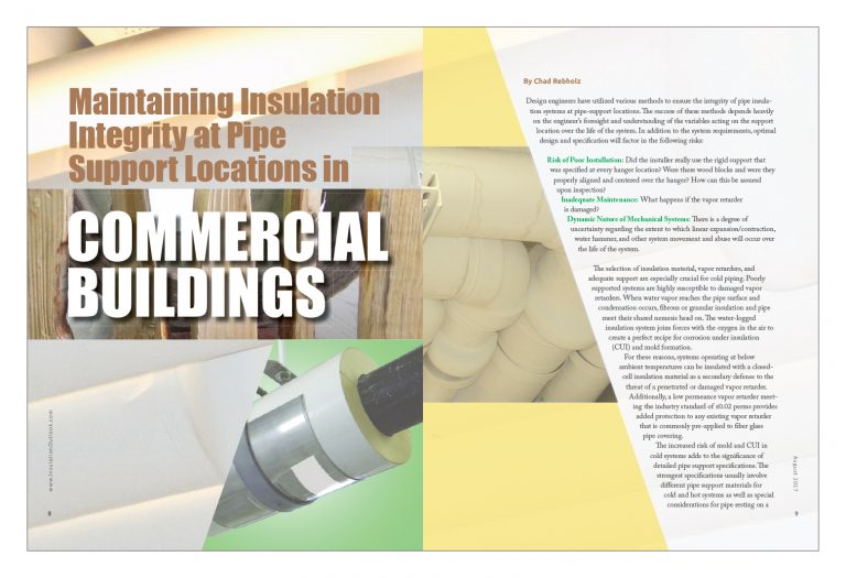 Maintaining Insulation Integrity at Pipe Support Locations in ...