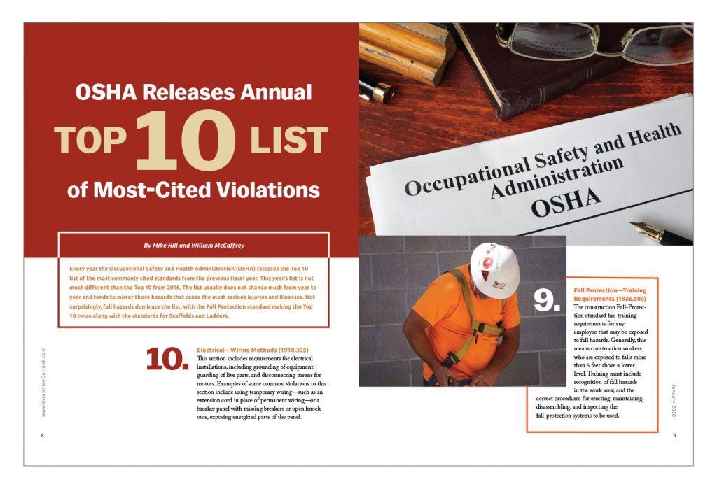 OSHA Releases Annual Top 10 List of Most-Cited Violations - Insulation ...