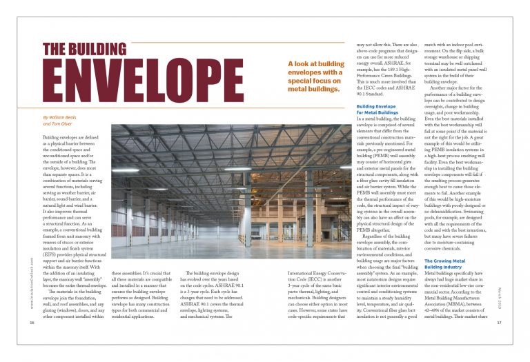 The Building Envelope - Insulation Outlook Magazine