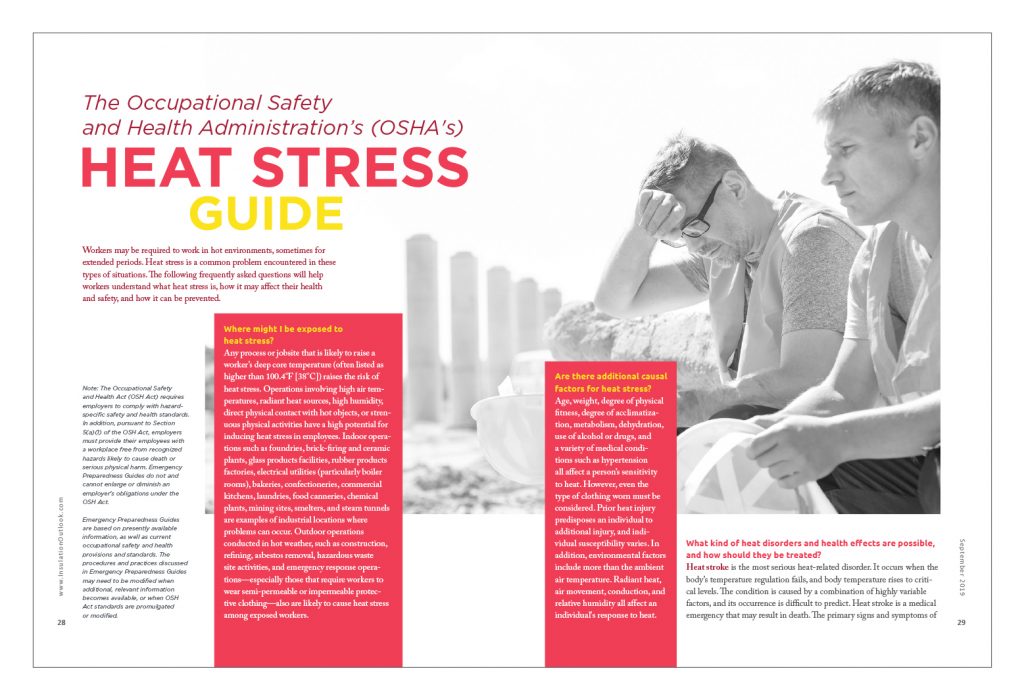 The Occupational Safety and Health Administration's (OSHA's) Heat ...