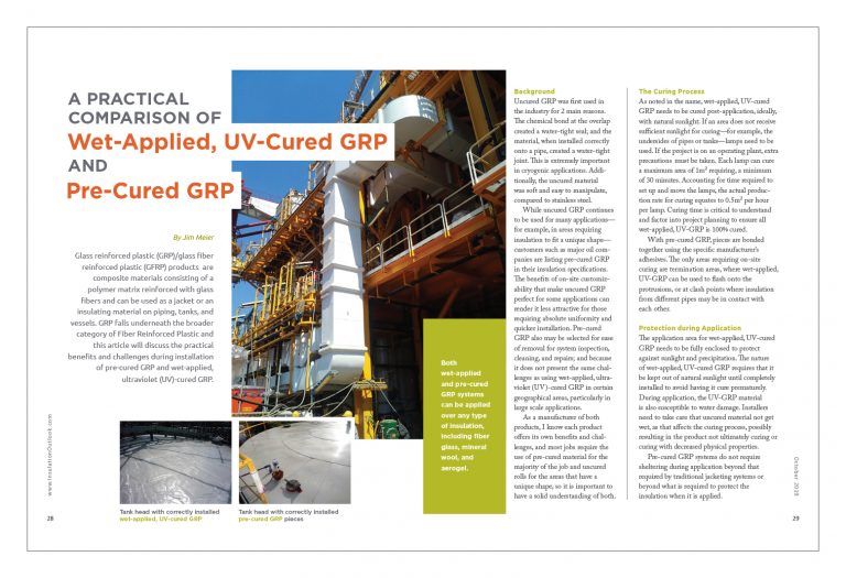 A Practical Comparison of Wet-Applied, UV-Cured GRP and Pre-Cured GRP ...