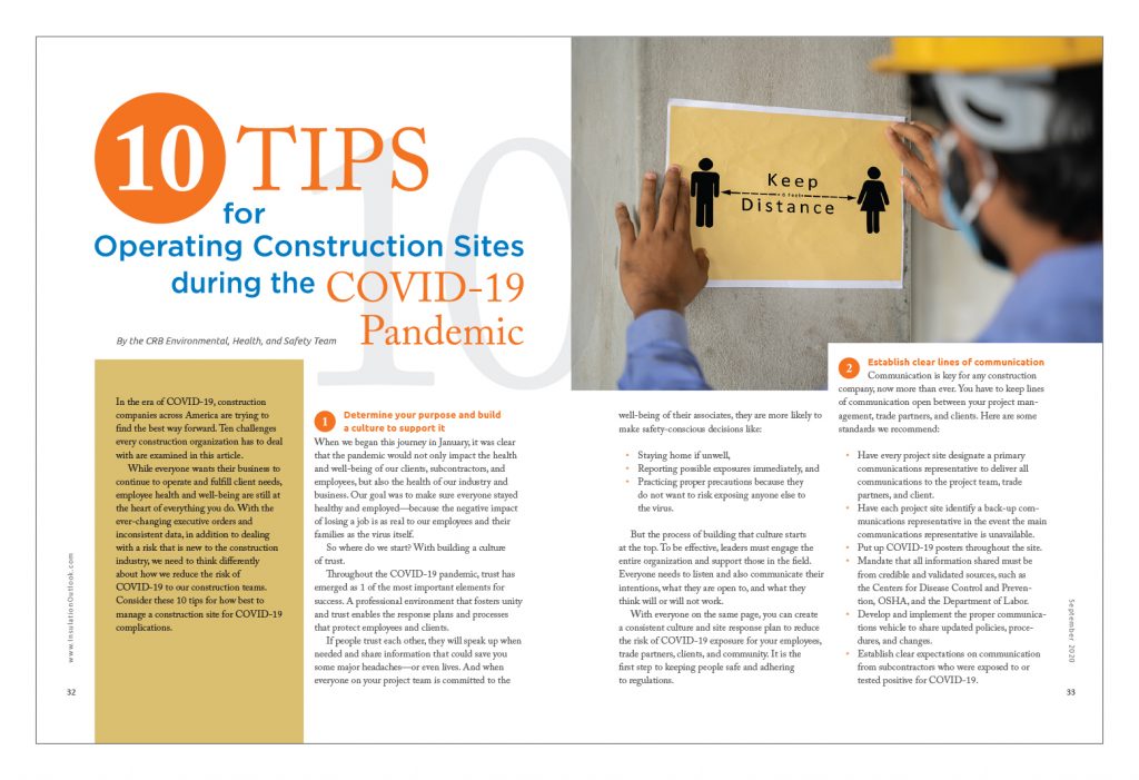 10 Tips for Operating Construction Sites during the COVID-19 Pandemic ...