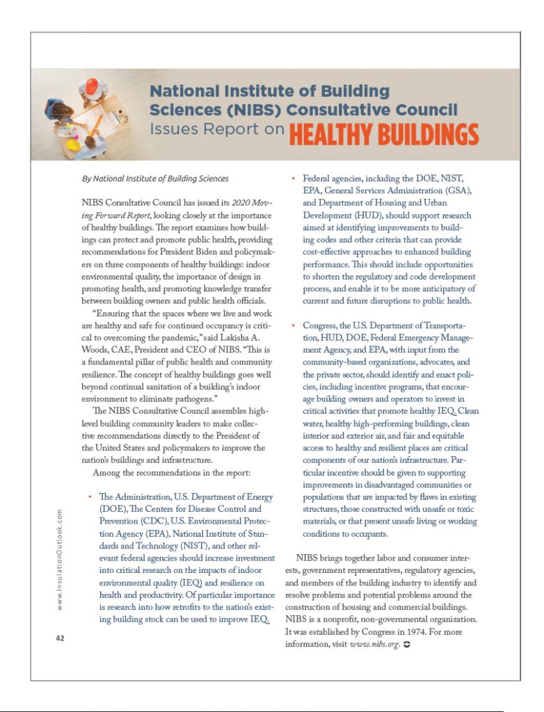National Institute of Building Sciences (NIBS) Consultative Council ...