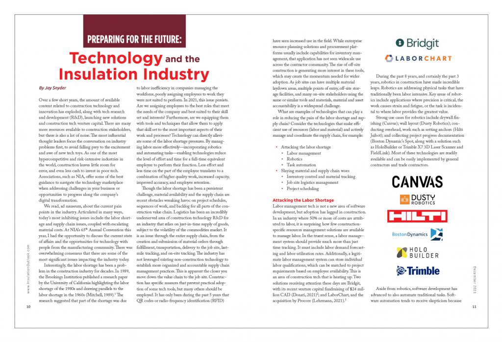 Preparing for the Future: Technology and the Insulation Industry ...