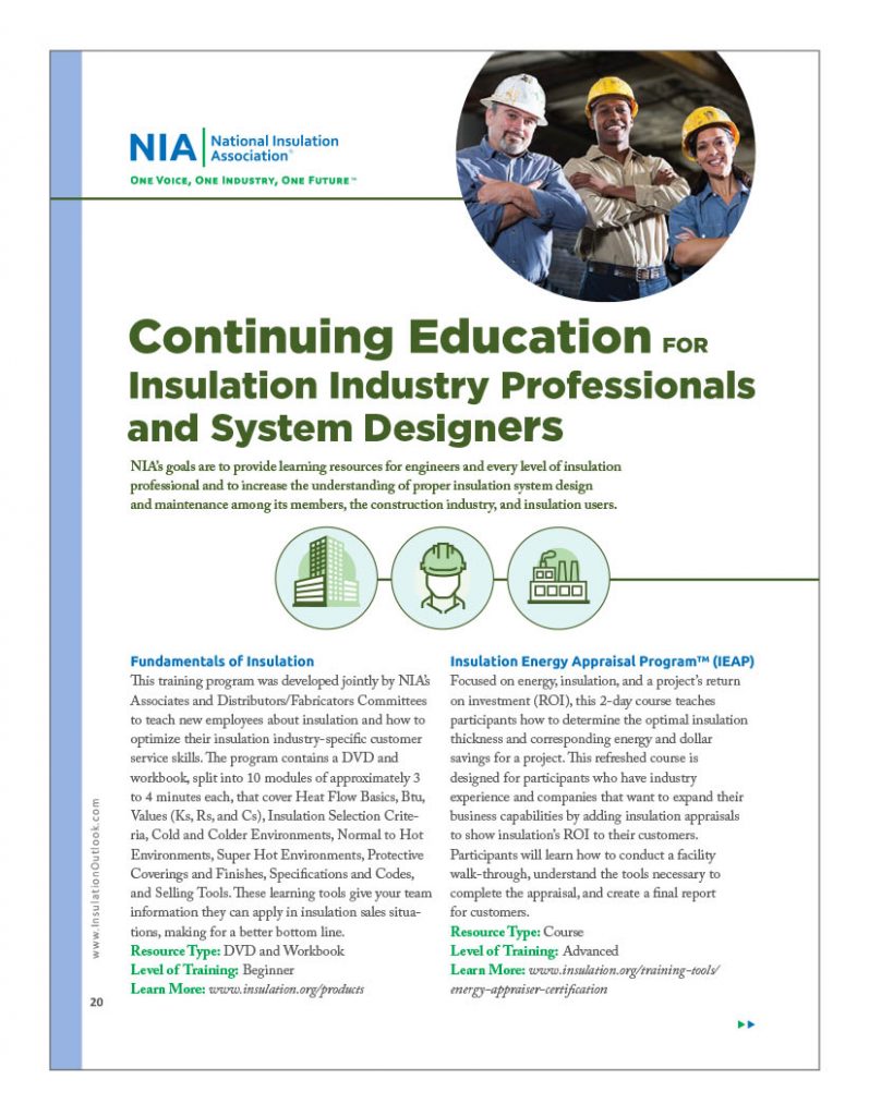 Continuing Education for Insulation Industry Professionals and System ...