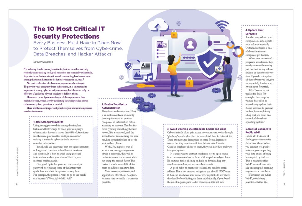 The 10 Most Critical IT Security Protections - Insulation Outlook Magazine