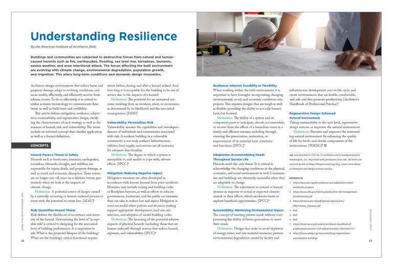 Understanding Resilience - Insulation Outlook Magazine