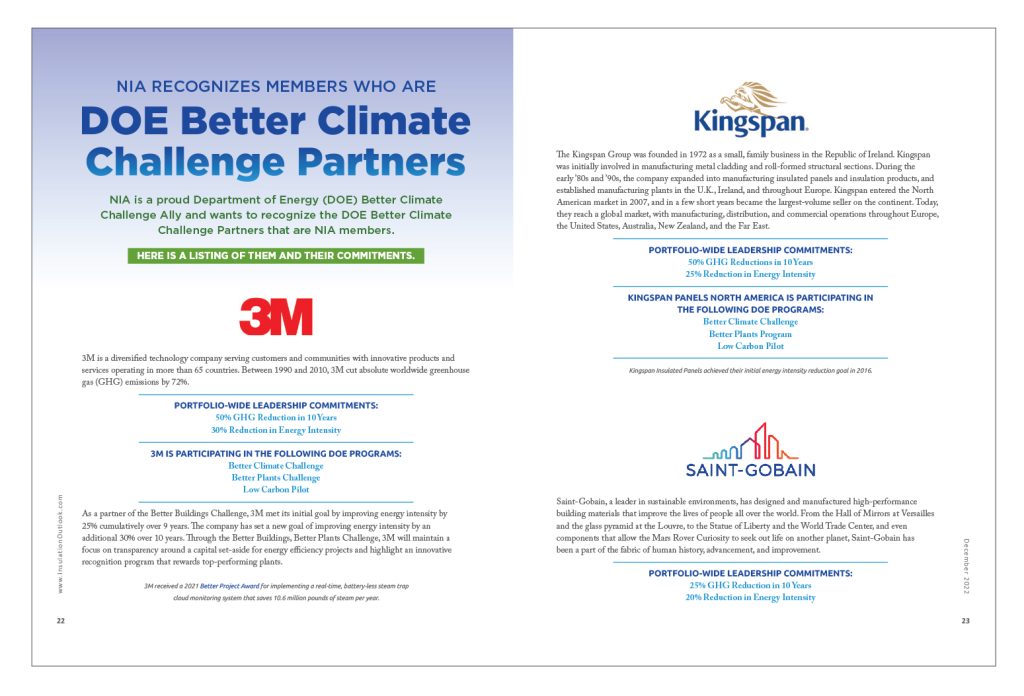 NIA Recognizes Members Who Are DOE Better Climate Challenge Partners ...