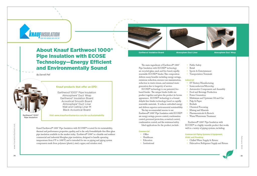 Knauf EPDs - Insulation Outlook Magazine