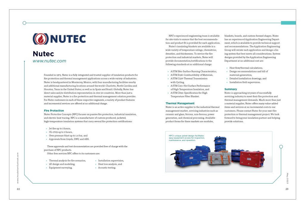 Nutec - Insulation Outlook Magazine