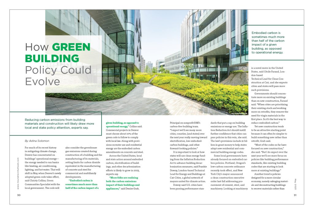 How Green Building Policy Could Evolve - Insulation Outlook Magazine