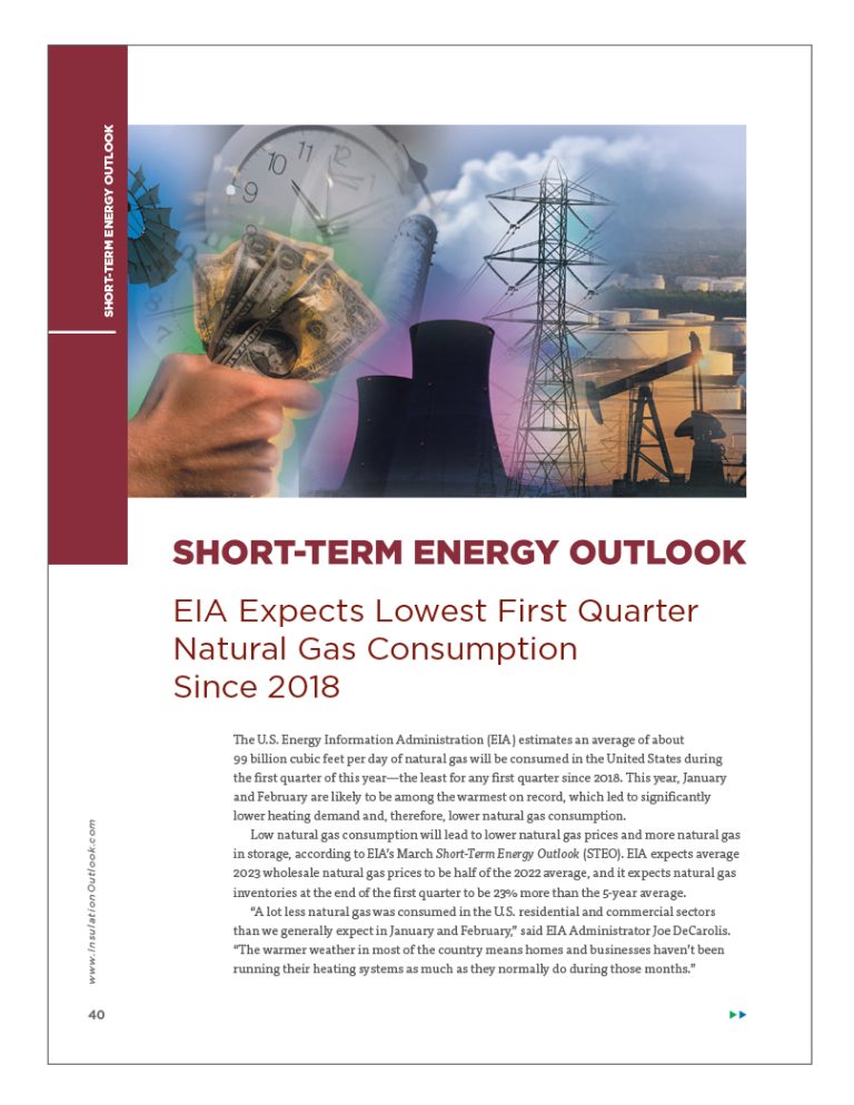 Short-Term Energy Outlook: EIA Expects Lowest First Quarter Natural Gas Consumption Since 2018 ...