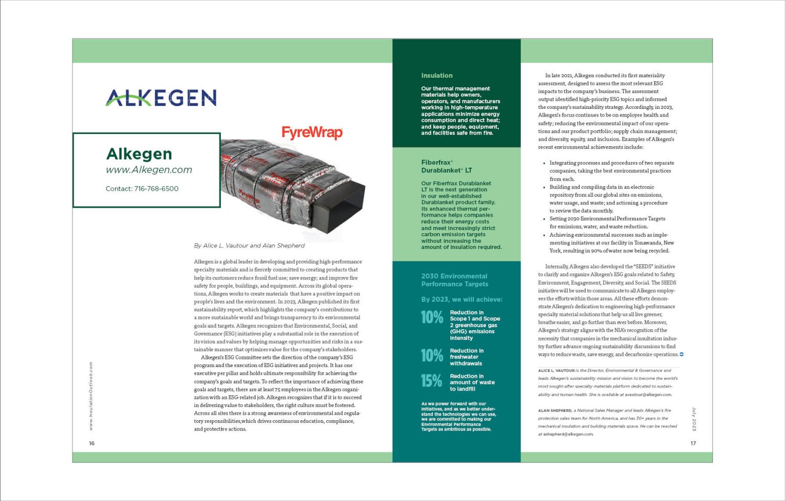 Alkegen - Insulation Outlook Magazine