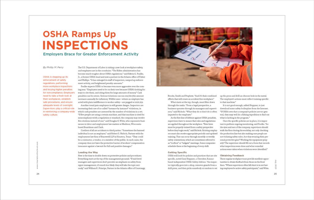 OSHA Ramps Up Inspections - Insulation Outlook Magazine