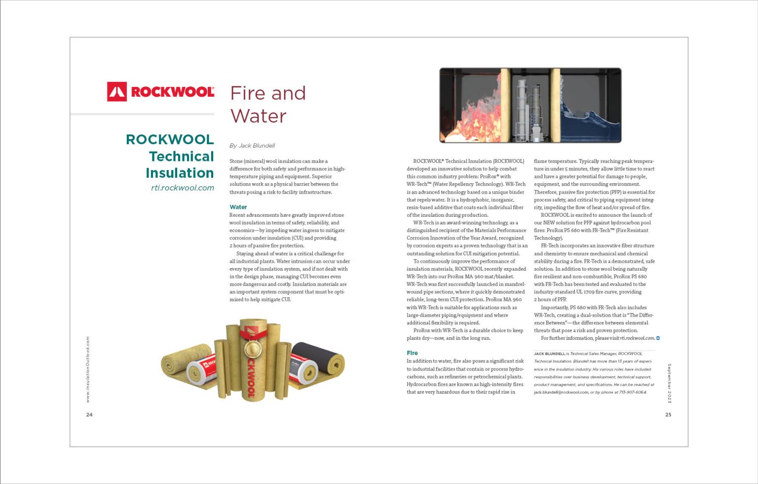 ROCKWOOL Technical Insulation- Fire and Water - Insulation Outlook Magazine