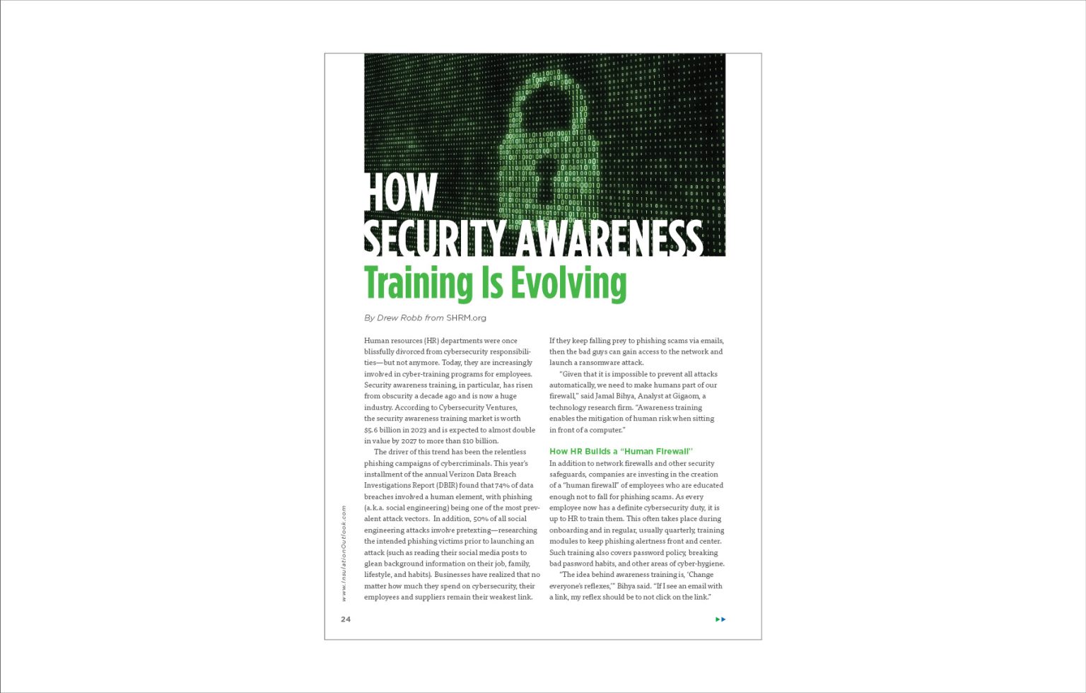 How Security Awareness Training Is Evolving - Insulation Outlook Magazine