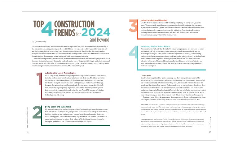 Top 4 Construction Trends for 2024 and Beyond - Insulation Outlook Magazine