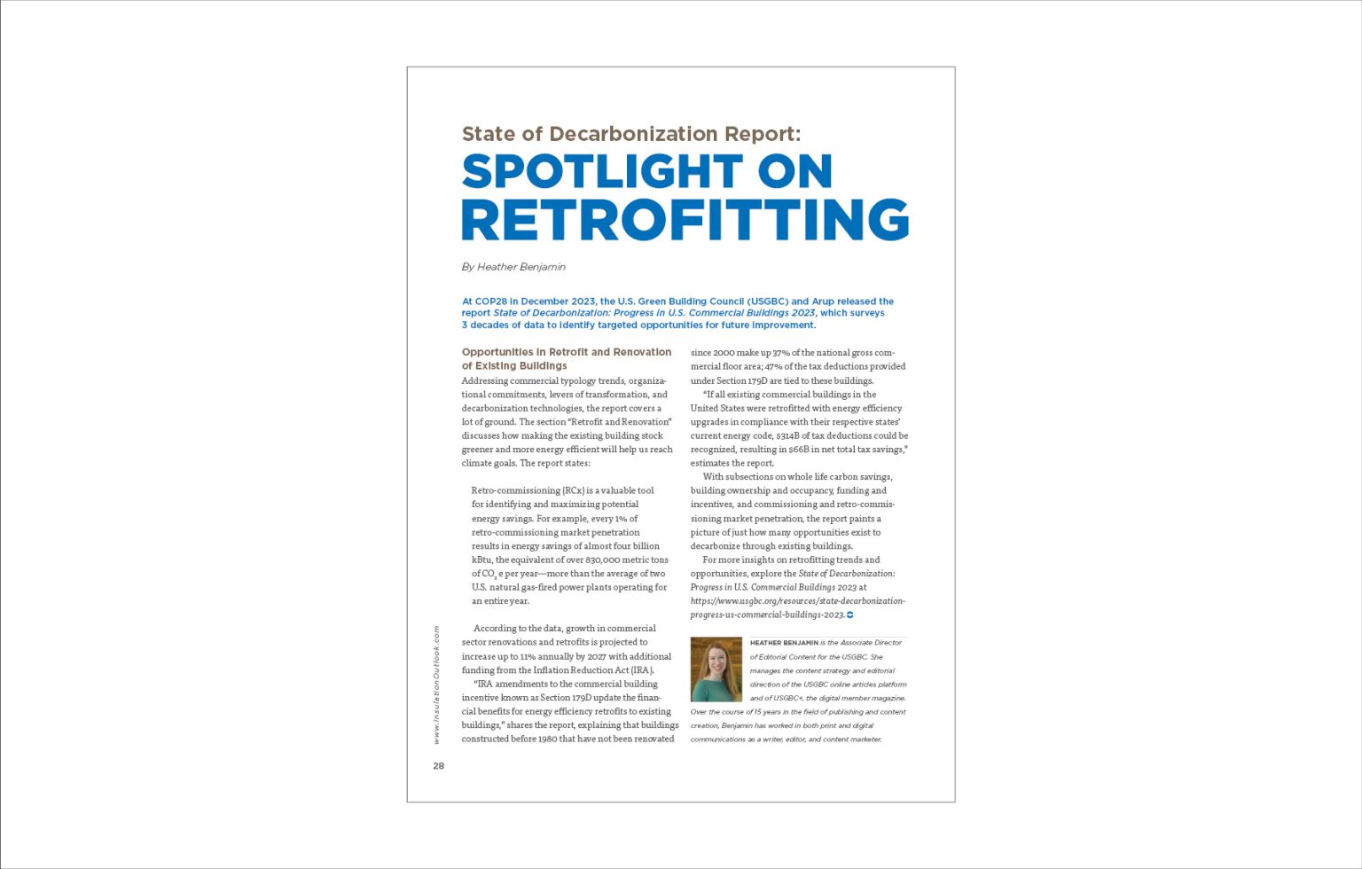 State of Decarbonization Report: Spotlight on Retrofitting - Insulation ...