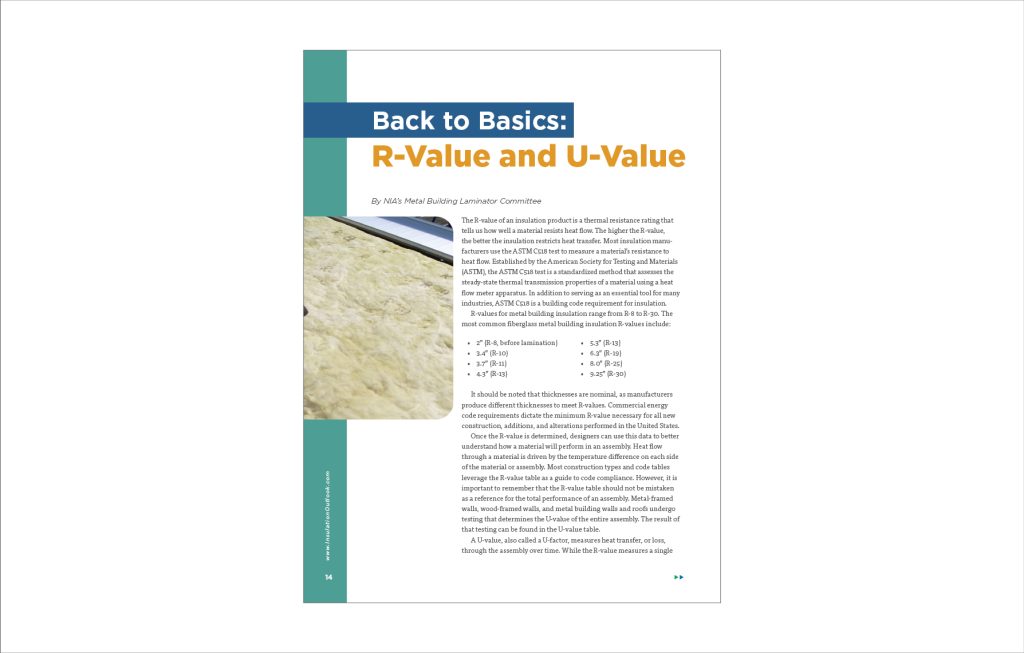 Back to Basics: R-Value and U-Value - Insulation Outlook Magazine